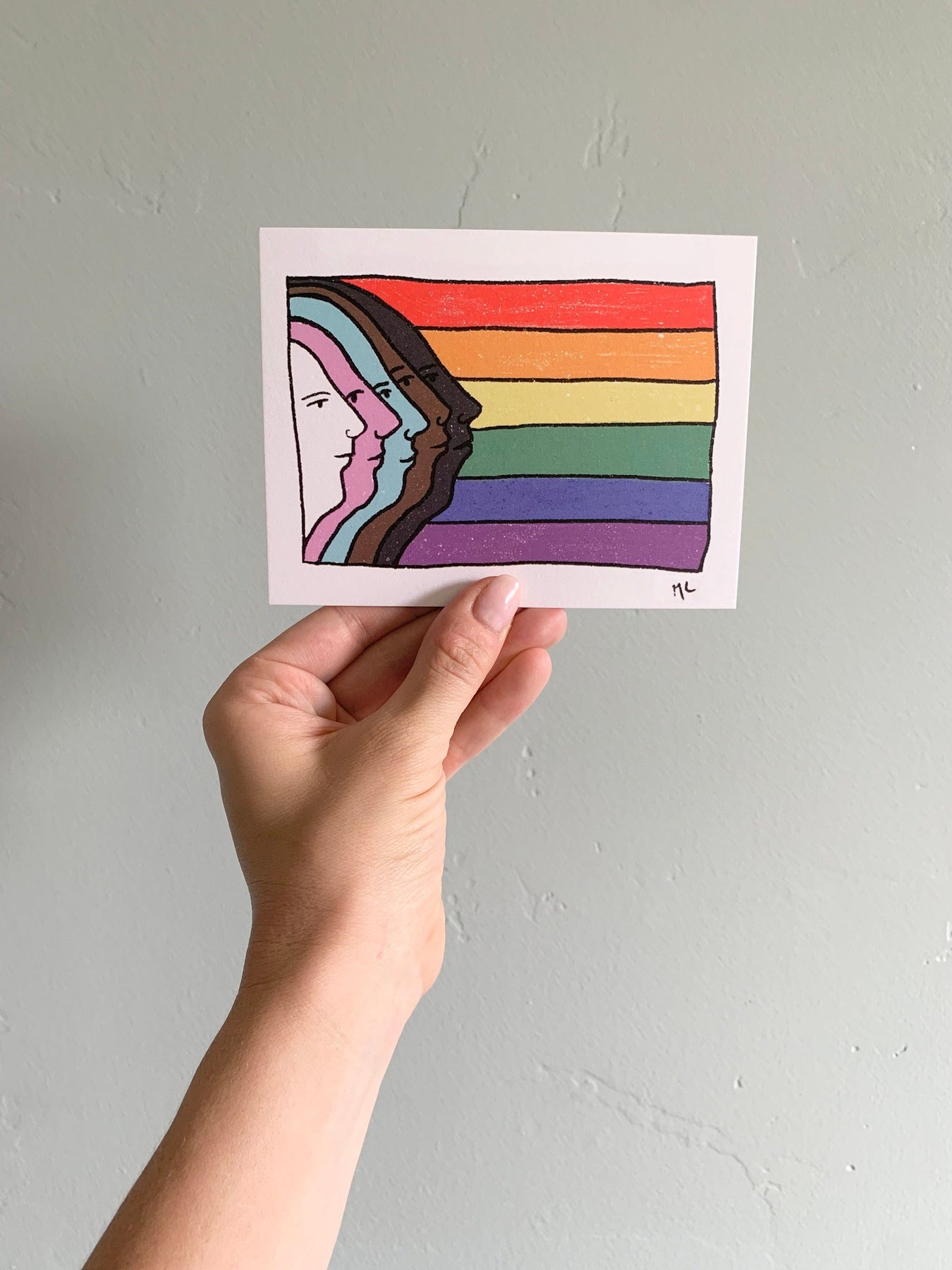 Pride Flag Postcards | Progressive flag | Trans Lives Matter | Gay Pri ...